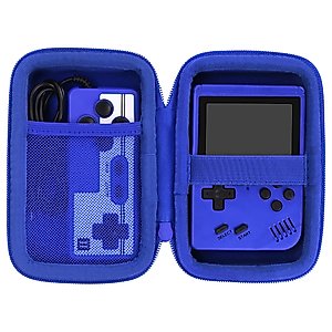 Aenllosi Hard Travel Case Replacment for Trovono/JAFATOY/GAMPLAE/Anyando/HIJJJPS Retro Game Handheld Console,Portable Video Games Systems Case,Mini Handheld Game Console Organizer(Blue,Case Only)