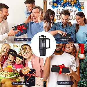 40 oz Tumbler with Handle and Straw Lid for Father's Day Gifts,Birthday Gifts for Men,Retirement Gifts for Men Stainless Steel Travel Tumbler for Hot and Cold Beverages