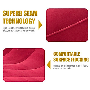 unhg Inflatable Deck Chair with Air Pump, Inflatable Lounger Beach Air Sofa Chair Lazy Lounge Sofa for Indoor Living Room Bedroom, Outdoor Travel Camping Picnic （Red）