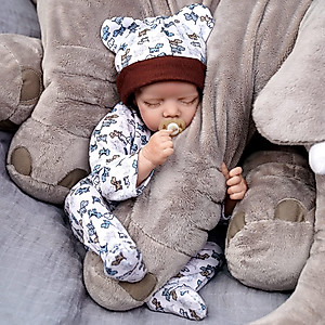 JIZHI Realistic-Newborn Baby Dolls, 17 Inch Lifelike Reborn Baby Dolls Real Life Baby Dolls with Toy Accessories & Gift Box for Kids 3+ or Reborners Collection