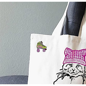 This is how I roll roller skates enamel pin retro skating brooch funny puns Roller Derby badge vaporwave aesthetic 80s kids gift