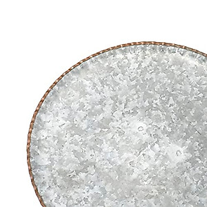 Deco 79 Metal Galvanized Cake Stand, Set of 3 9", 13", 15"W, Gray