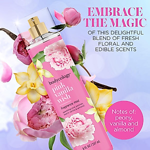 Bodycology Long-Lasting Fragrance Body Mist, Pink Vanilla Wish, 8 fl oz
