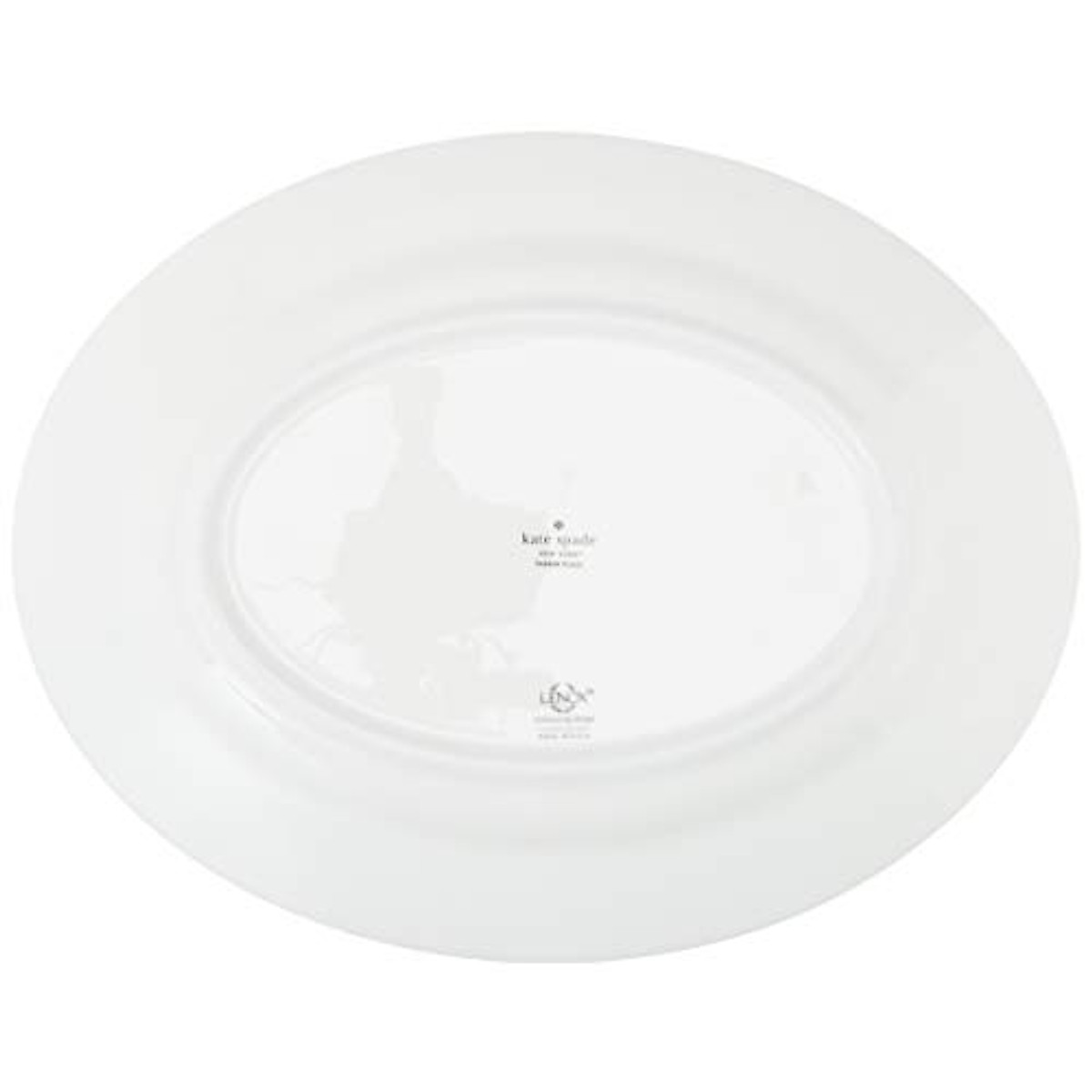 Kate Spade Parker Place 13" Oval Serving Platter, 3.20 LB, Blue