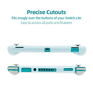 GeekShare Protective Case Compatible with Nintendo Switch Lite, Ergonomic Protective Grip Cover for Switch Lite (Blue)