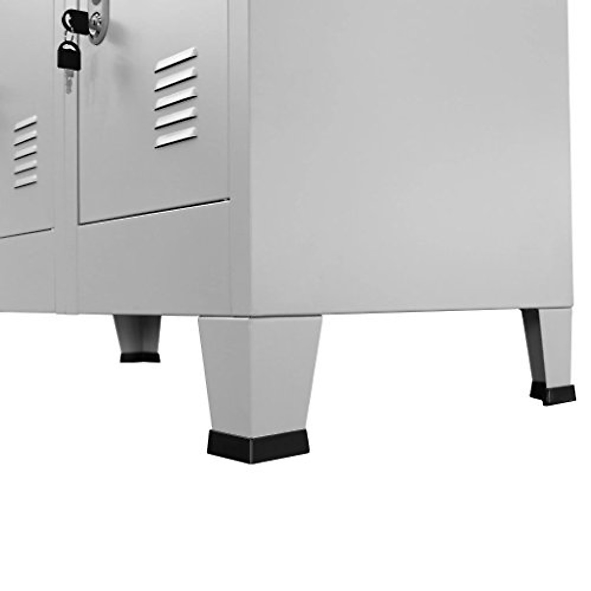 vidaXL Locker Cabinet with 12 Compartments 35.4"x17.7"x70.9"