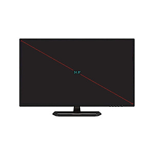 Planar PXL3280W 31.5" WQHD LED LCD Monitor - 16:9 - Black