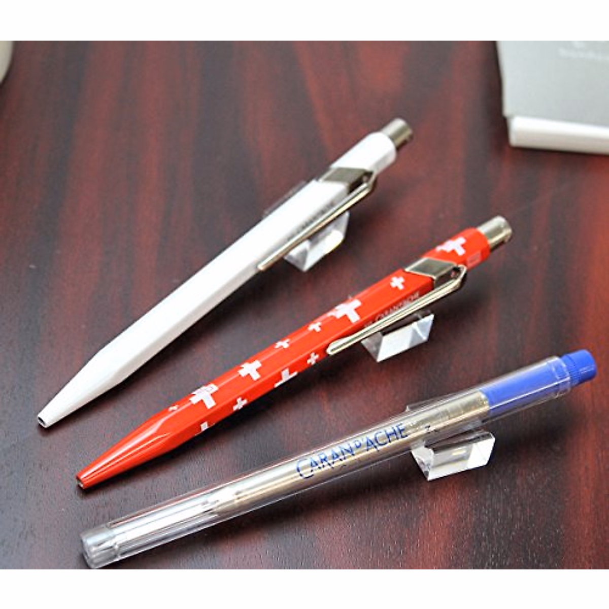 Caran D'ache Ballpoint Refill - Blue Broad (8422-260)