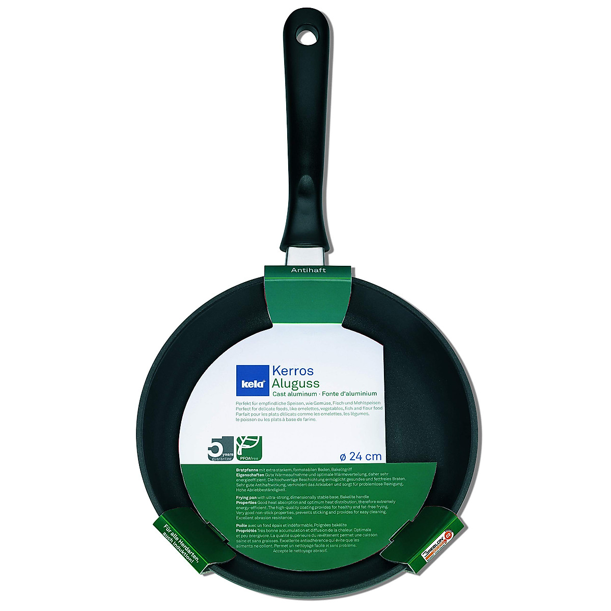 Kela "Kerros Serving Pan, Cast Aluminium, Black, 24 cm