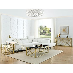 Black Side Table Small End Table with Mirrored Stainless Steel Metal Base, Square Tempered Glass End Table with Storage Modern Side Table, Living Room End Table Narrow Long Side Table Night Stand