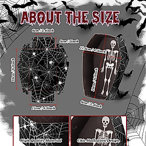 Tenceur 100 Pieces Halloween Coffin Snack Trays Halloween Party Food Supplies Coffin Boxes for Treats for Halloween Storage Charcuterie Board Serving Supplies