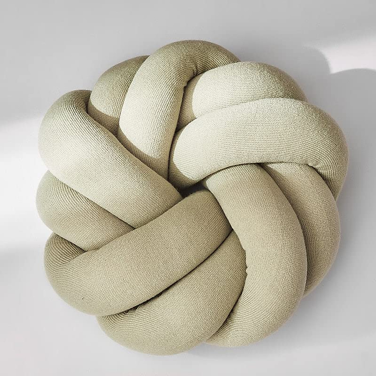 Knot Memory Pillow Decorative Throw Pillow Soft Lumbar Cushion for Couch, Bed, Car Matcha