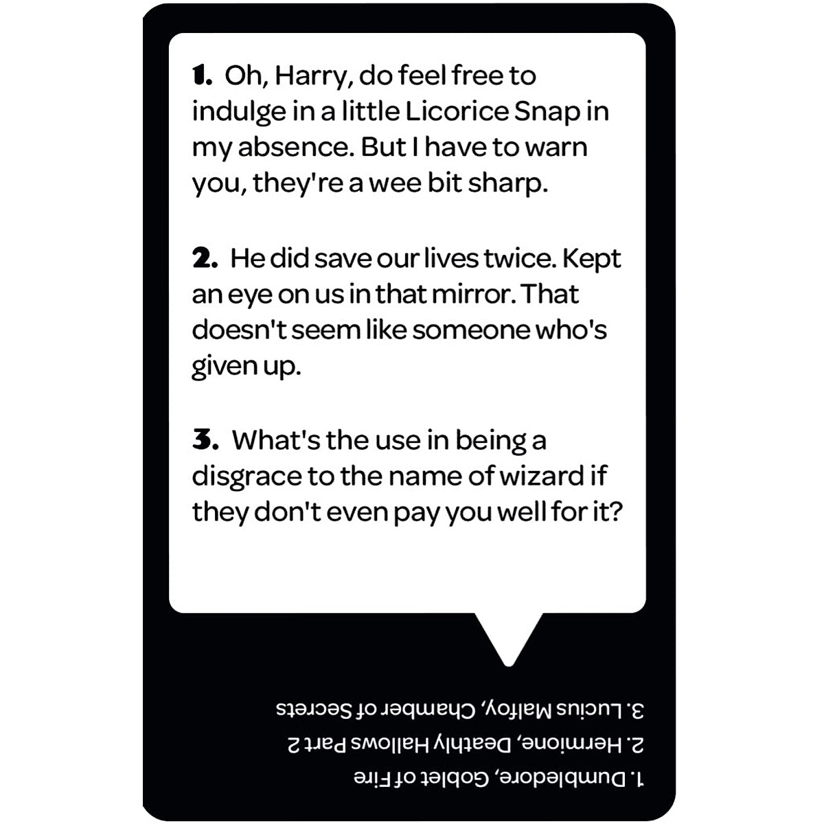 Who Says? Card Game Harry Potter Edition