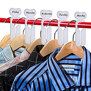 WILLBOND 20 Pack Hanger dividers Blank Clothing Rack Size Dividers Rectangular Heart-Shaped Baby Closet Dividers with 1 Piece Marker Pen for Home Closet Cloth Store