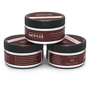 American Shaving Co. After Shave Balm for Smooth (Sandalwood Scent), Soothes and Moisturizes Face After Shaving, Treats Redness & Razor Burn, Post Shave Lotion 4 Oz