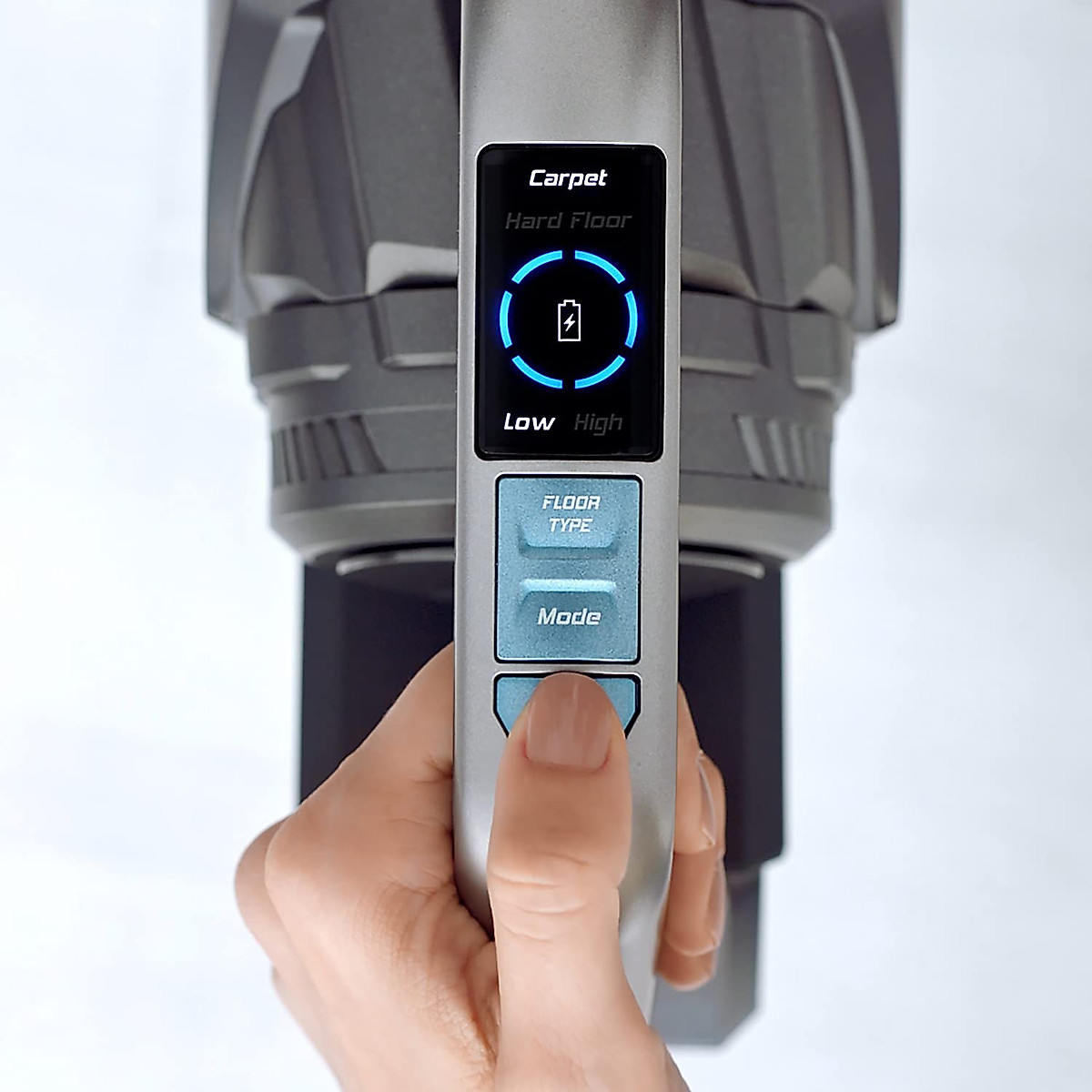 Eureka Lightweight Cordless Vacuum Cleaner, High Efficiency Powerful Motor LED Headlights, Convenient Stick and Handheld Vac, Black