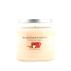 Scentsational Soaps & Candles Natural Soy Wax Candle Apple Cinnamon