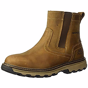 Cat Footwear Men's Pelton Industrial & Construction Shoe, Dark Beige, 13