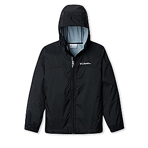 Columbia Youth Boys Glennaker Rain Jacket, Black, Medium