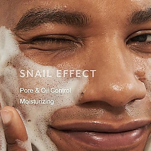 MIZON Snail Repairing Foam Cleanser, Korean Snail Face Wash, Mild and Soft Face Cleanser for Pores and Blackheads, Moisturizing Formula with Snail Filtrate and Soft Bubbles 2.02 fl oz.