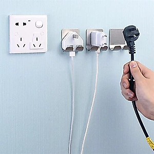 4pcs Self Adhesive Stainless Steel Razor Holder Shaver Hook Hanger Stand Shelf Shaving Razor Storage Rack Bathroom Hook Organizer