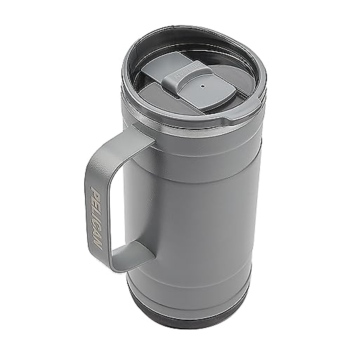 Pelican Hydration Pelican Ridge™ 18 oz Vacuum Insulated Tumbler - Recycled Stainless Steel Double Wall Travel with Dual Lid, Powder Coated Insulated Coffee Mug For Hot Cold Drinks, Graphite