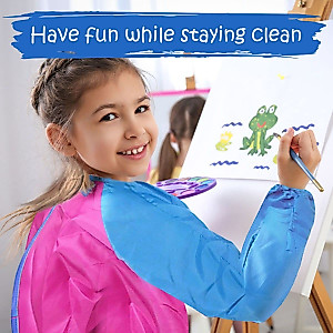 Ultimate Stationery Smocks for Kids, Art Smock, Waterproof Kids Art Smock, Toddler Art Smock, Pink Smock Children and Kids Smock, Toddler Smock, Toddler Paint Smock, Kids Apron for Painting
