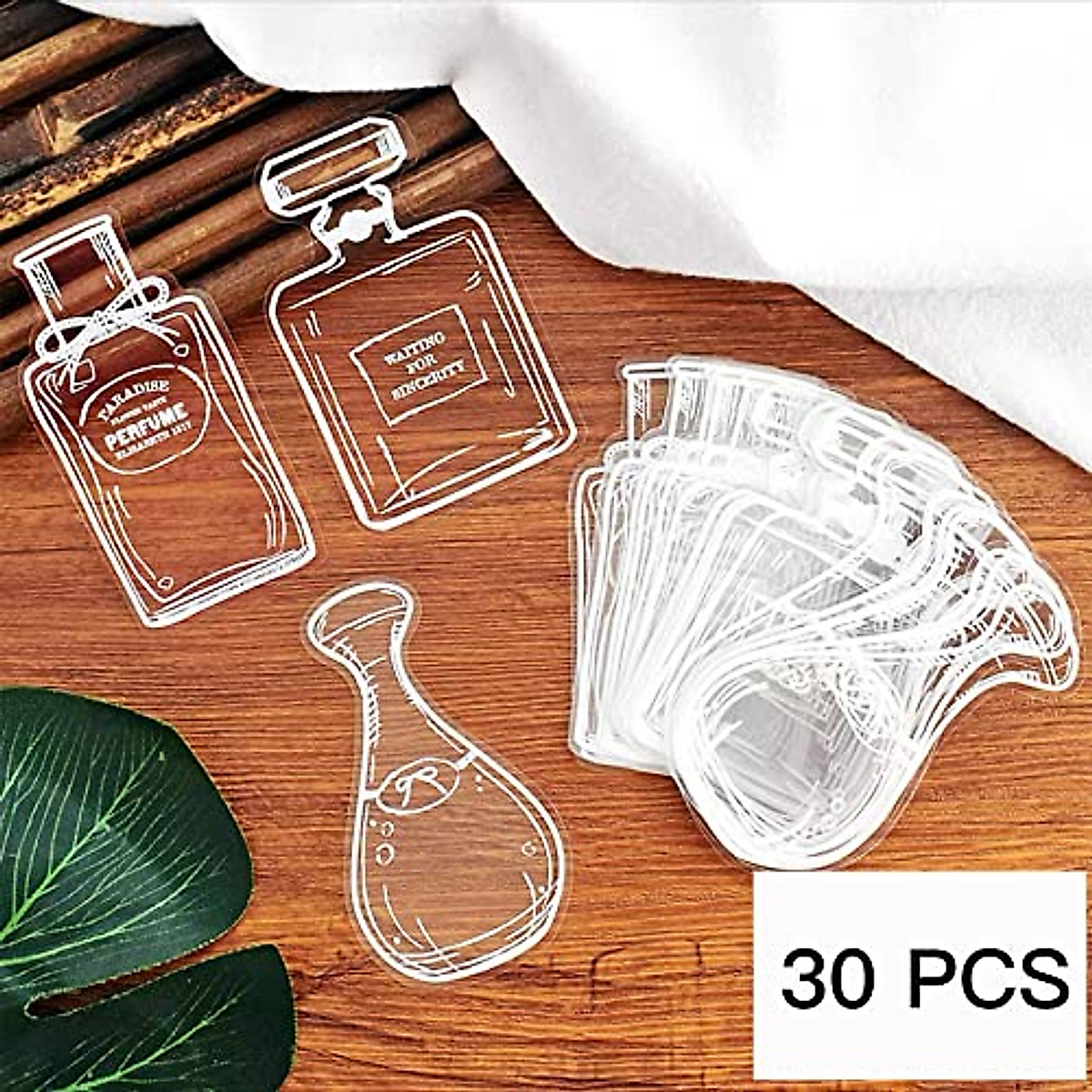 DIY Transparent Dried Flower Bookmarks, Handmade Clear Floral Bookmark, Natural Dried Flower Craft, Home School Book Reading Gift (30 Bookmarks) (SGRG-BK)