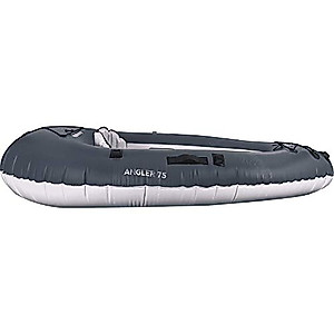 AQUAGLIDE Backwoods Angler 75 Inflatable 7 FT Kayaks for Adults Packable Family Friendly Adaptable 1 Person Single Rider Blow Up Touring Performance Kayaking for Recreational Angler Fishing Hunting