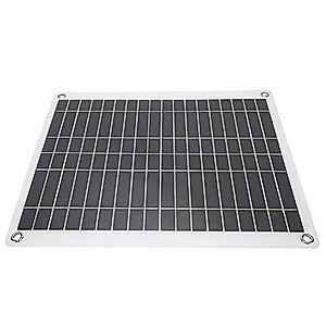 Crazy Sales Portable Solar Panel, 25W 18V 2A DC1218V Flexible Solar Panel, Dual USB Polycrystalline Silicon Outdoor Supplies Car Spacious Stations for Laptops