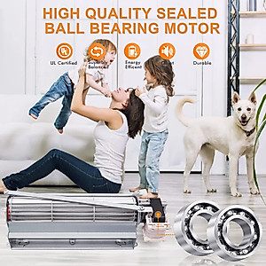 Adviace Replacement Fireplace Blower Fan Kit for Regency Gas Stove, Regency Gas Insert, Regency Propane Gas Fireplace, Aftermarket 910-331/P Blower Fan Kit for Regency Gas Fireplaces