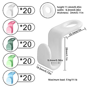 Mlurcu Hanger Hooks Clothes Hanger Connector Hooks 100Pcs Space Saving Hanger Hooks Heavy Duty Cascading Hanger Extender Hooks for Closet Organizer Magic Multipurpose Hanger Hooks for Closet Wardrobe