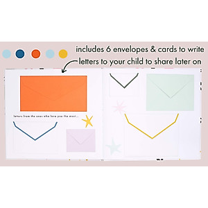 Kate Spade New York Baby's First Year Keepsake Book, Gender Neutral Baby Memory Book to Track Monthly Milestones, Dancing Stars