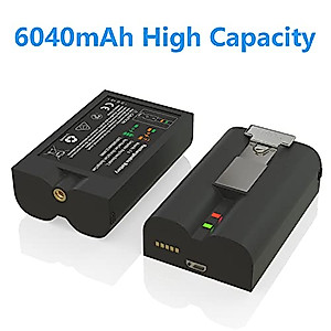 Replacement Battery Compatible with Ri ng Camera, for Video Doorbell Camera 2/3/3+/4, Spotlight Camera, Upgraded Batteries 6040mAh 3.65V Camera Indoor and Outdoor (Not for Stick Up Cam)