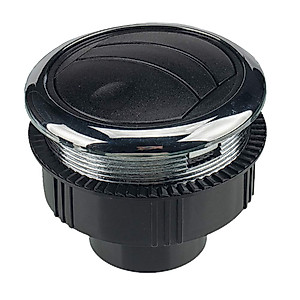 Garneck Round A/C Air Outlet Vent Electroplate Knob Type Universal for RV Bus Boat Yacht Electric Car Caravan 87mm/75mm 46mm