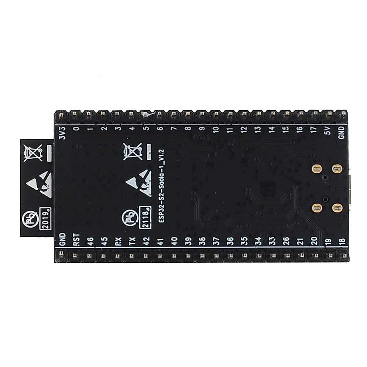 ESP32-S2 Saola 1R Dev Kit Featuring ESP32-S2 WROVER, 4 MB SPI Flash 2 MB PSRAM, Small-Sized ESP32-S2 Based Development Board for Arduino ESP-IDF