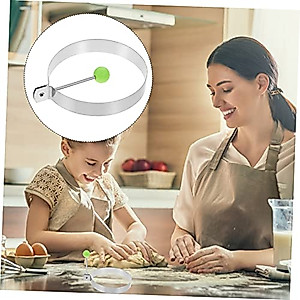 PRETYZOOM 10pcs Omelet DIY Egg Tartlet Egg Frying Egg for Frying Pie Round Cake Cake Baking Pancakes Egg Cooker Ring Multi Non Stick Frying Pans Egg Shaper