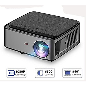 TOEWOE Mini Projector, Portable Video Projector, 50000 Hours Multimedia Home Movie Projector, Compatible with Full HD 1080P HDMI, USB, AV, Laptop, Smartphone