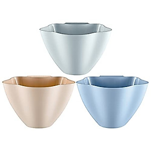 Zerodeko 3pcs Collecting Bins Food Hanging Creative Storage Kitchen Uncovered Office Container Cans Door Blue Basket Containers Bedroom from Bathroom Compost Household Can Trash Sundries