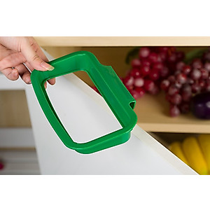 Kitchen Hanging Clip on Trash Bag Holders Travel Garbage Can Rack Fixed Cabinet Rubbish Bin Plastic Bracket Hanger of Cupboard Closet Door Thread-off Proof design Car (2PCS)