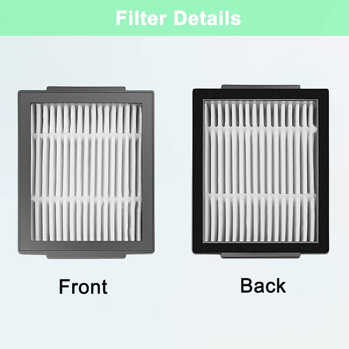 Replacement Parts for iRobot Roomba i3 i3+ i7 i7+ i4 i4+ i5 i5+ j5 j5+J7 i2 i6 i6+i8 i8+/Plus E5 E6 E7 I & E &J Series Vacuum Cleaner,2 Set Rubber Brushes,8 Filters,8 Side Brushes,6 Roomba Vacuum Bags