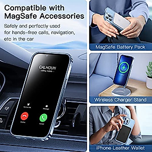 Alphex Magnetic Case for iPhone 13 Pro, Compatible with MagSafe, Super Strong Magnet, Look as Bare iPhone, Anti-Yellow, 8FT Military Grade Shockproof Matte Slim Phone Case 6.1 inch, Sierra Blue