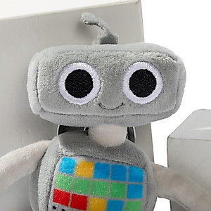 Listener Kids Stuffe Baby Robot Plush Toy with Removable Bag Clip Jett The Robot