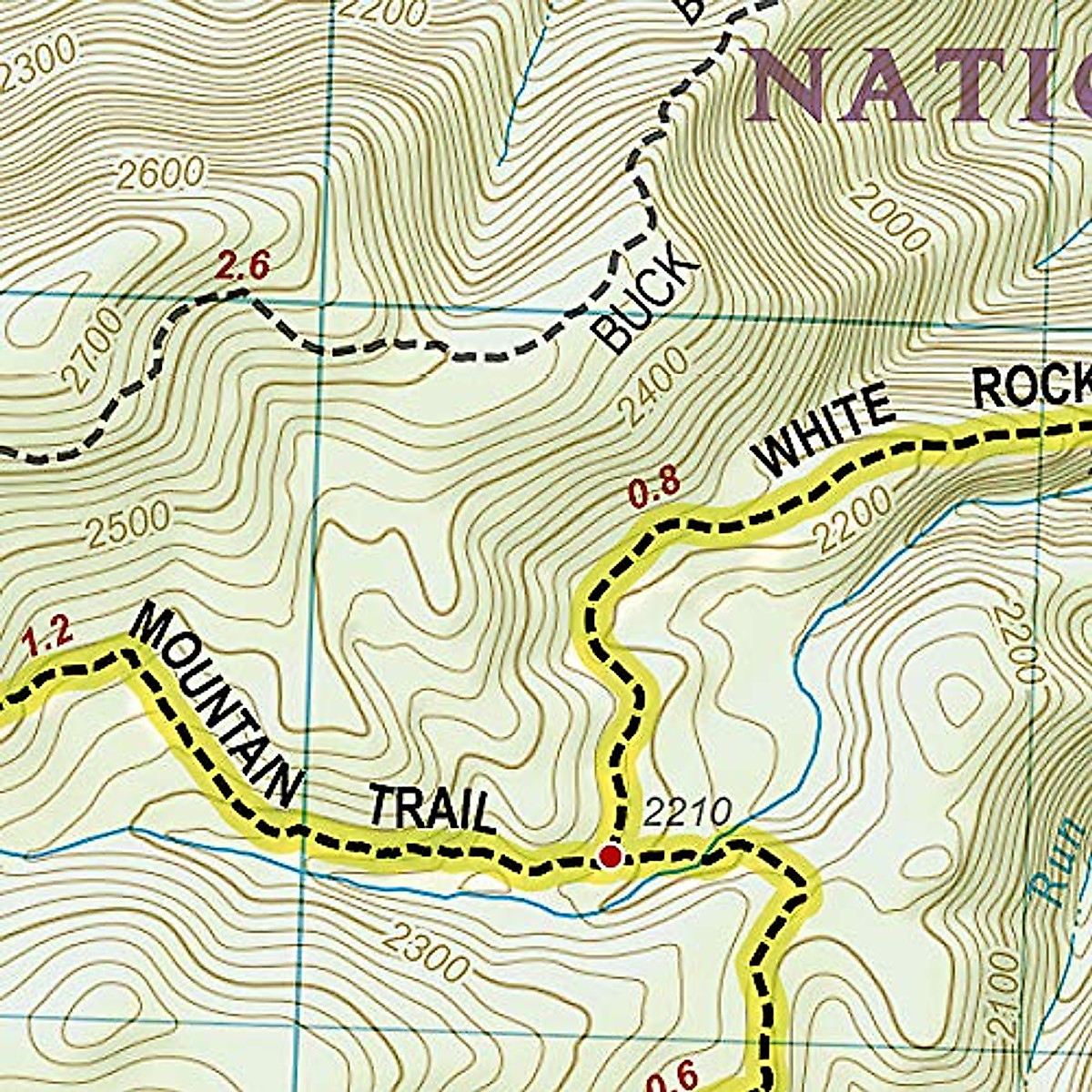 Shenandoah National Park Day Hikes Map (National Geographic Topographic Map Guide, 1703)
