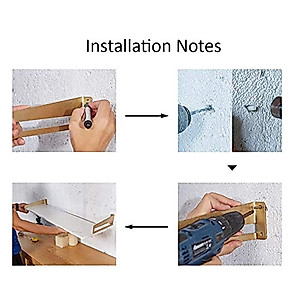 PIBM Stylish Simplicity Shelf Wall Mounted Floating Rack Shelves Artificial Marble Simple Metal Bracket Tv Backdrop High Capacity Living Room Kitchen Bathroom,9 Sizes, a , 100X15cm