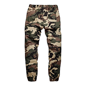 Match Men's Loose Fit Chino Washed Jogger Pant (29, Khaki max)