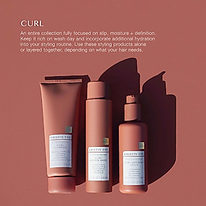 Kristin Ess Hair Ultra Hydrating Curl Leave-In Cream Conditioner for Curly Hair with Frizz Control, Humidity Shielding, Vegan, Color + Keratin Safe, 8.45 fl oz (Pack of 2)