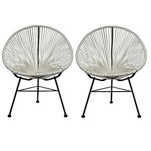 Bed Bath & Beyond Acapulco Chair. Set of 2 - H34.5X W28.5X D32.75 Green