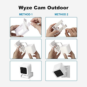 LANMU Window Mount Comaptible with Wyze Cam V3, Screwless Mount, Strong Adhesive Mounting Bracket, Damage-Free