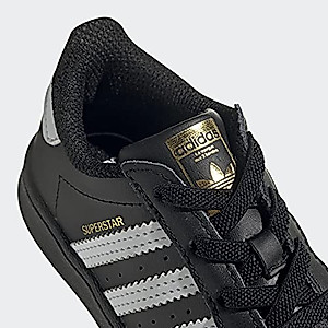 adidas Originals Kids Superstar Sneaker, Black/White, 10 US Unisex Toddler